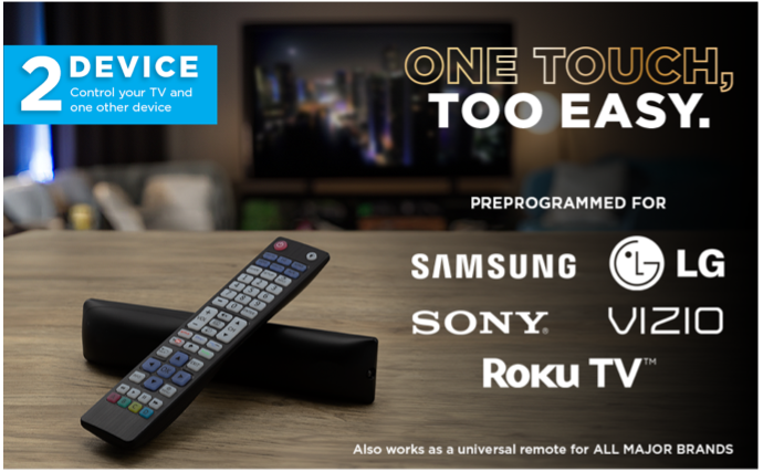 Finally, One Remote That Works With All of Your TV Brands